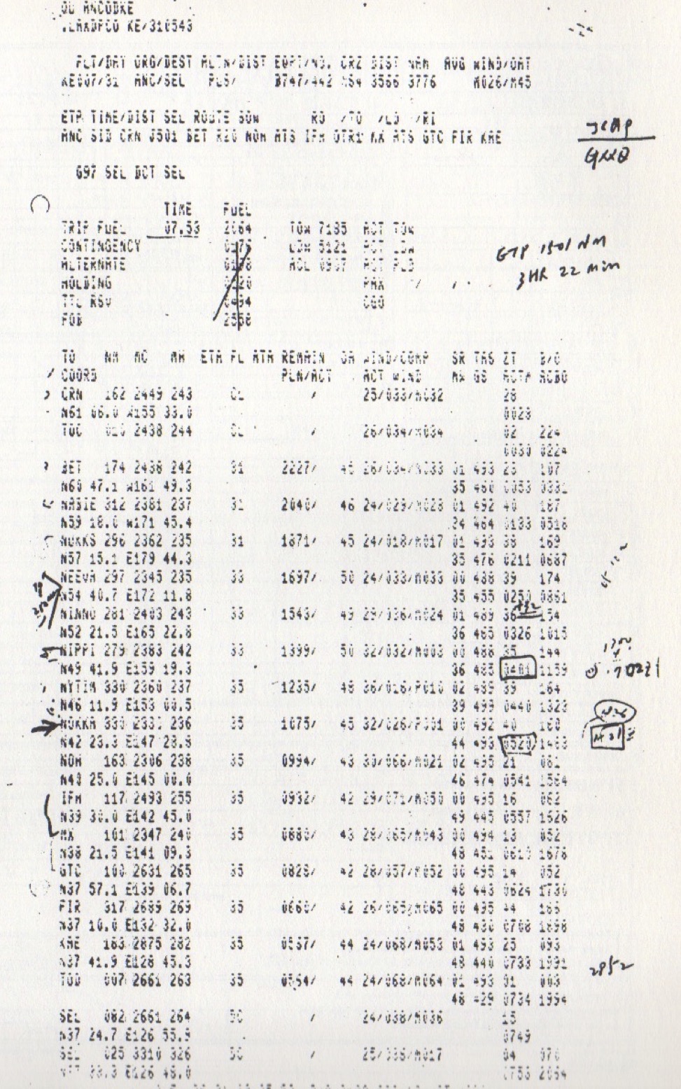 Flight Plan irregularities | The Search for KAL-007